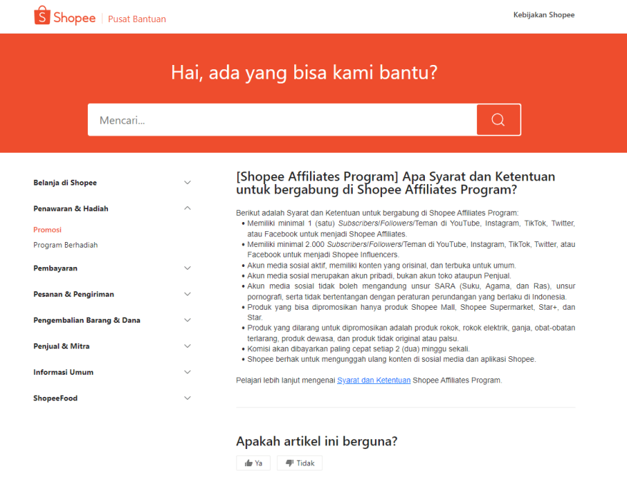 5 Tipe Kemitraan Shopee Affiliate, Arti & Penjelasannya