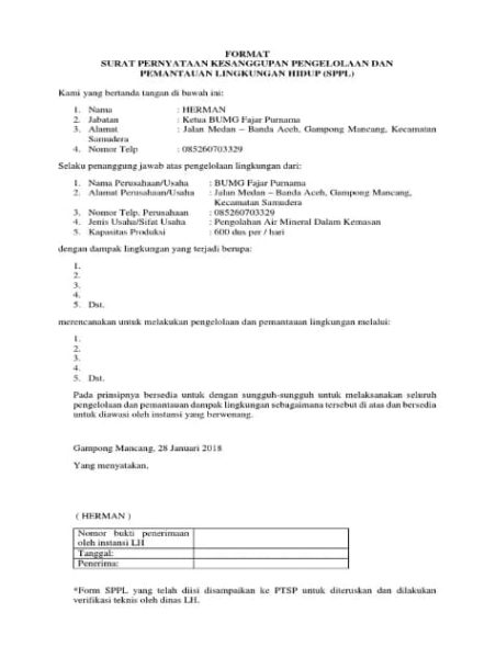 SPPL Adalah: Panduan untuk Pelaku Usaha Berkelanjutan